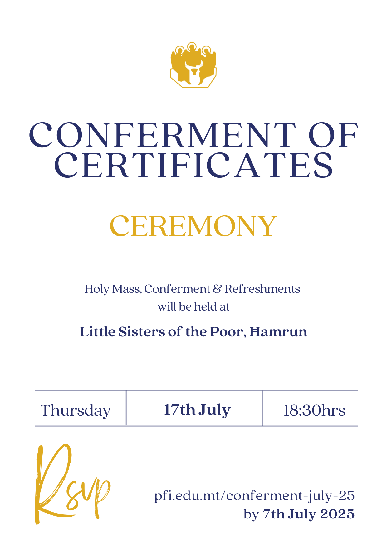 Conferment of Certificates – Pastoral Formation Institute